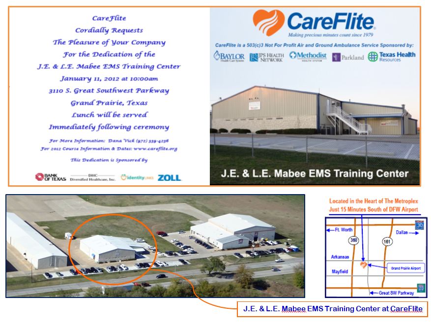 Help Careflite Celebrate New Facility 1/11